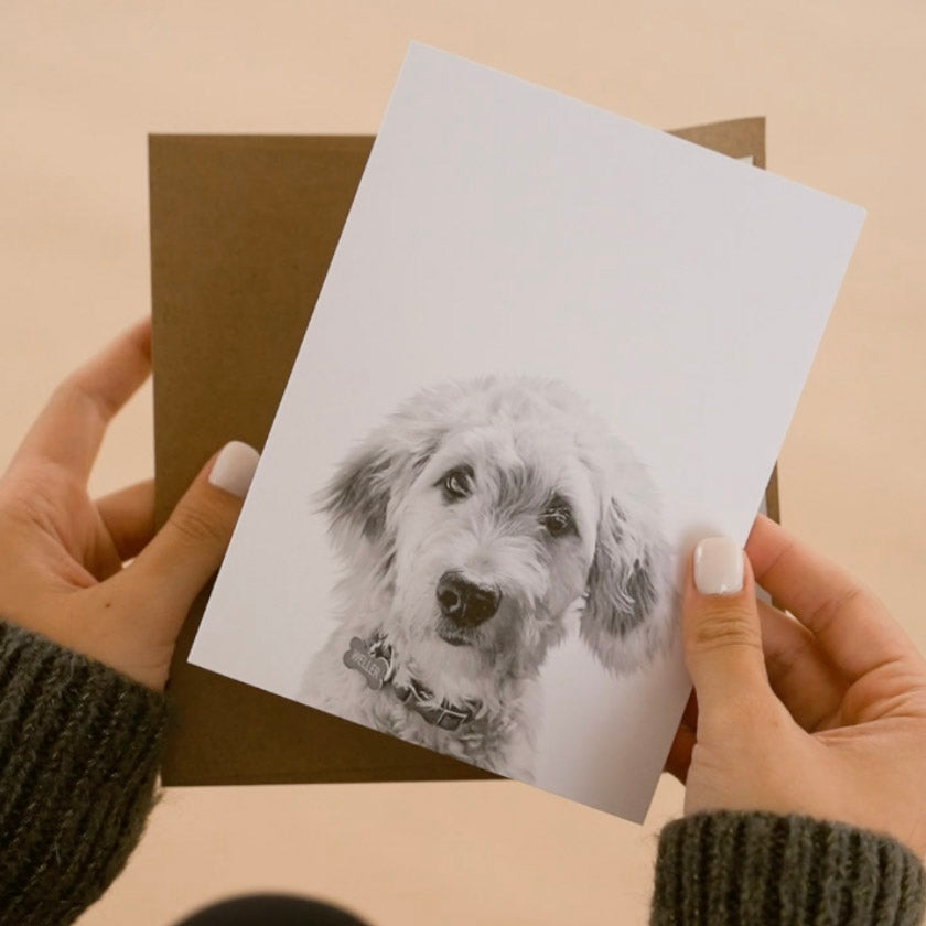 Custom Pet Portrait Card – Perkie Prints